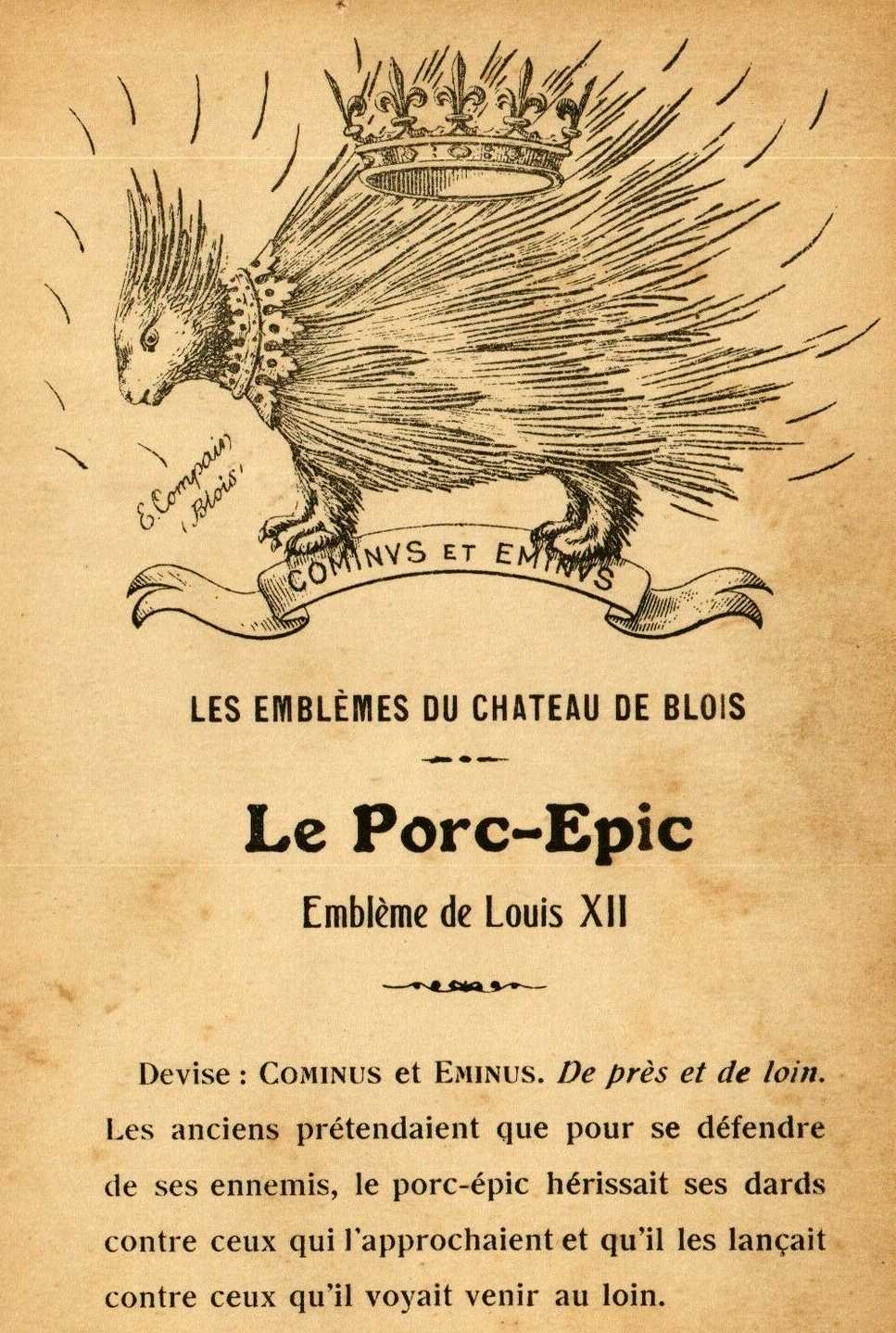 Le véritable symbole du porc-épic de Louis XII